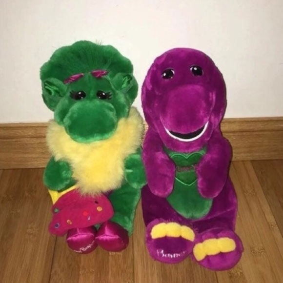 PBS Kids Barney | Toys | Pbs Kids Vintage Barney Baby Bop Plush Bundle | Poshmark
